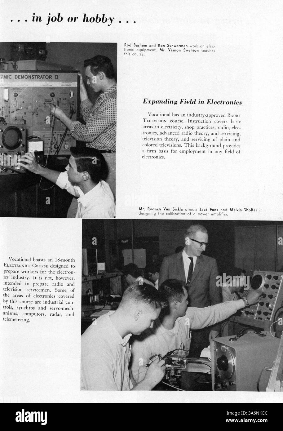 The 1961 'Tradewind' Vocational Yearbook records the students, teachers ...