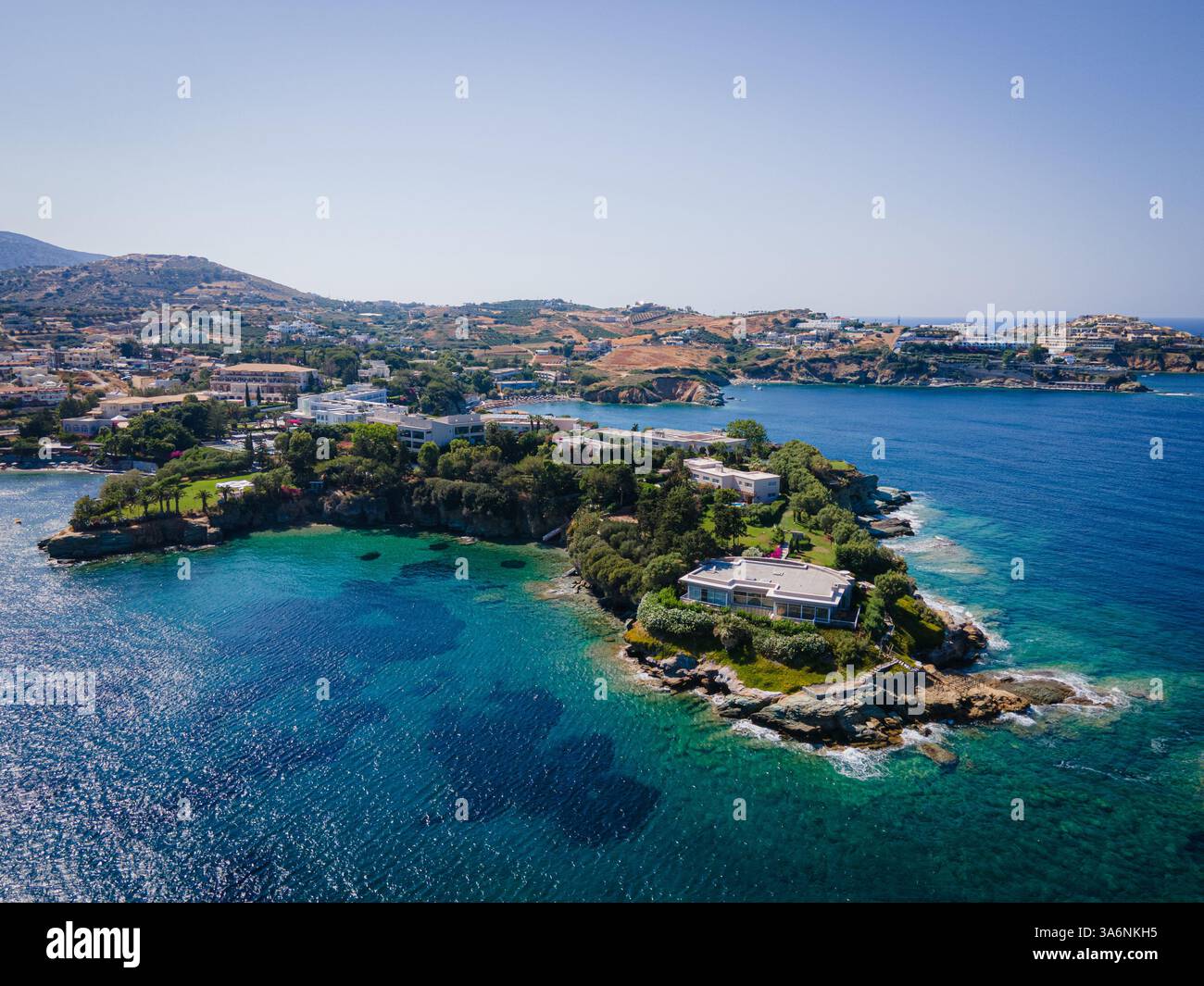 Scenic Bay of Agia Pelagia, Crete Stock Photo - Alamy