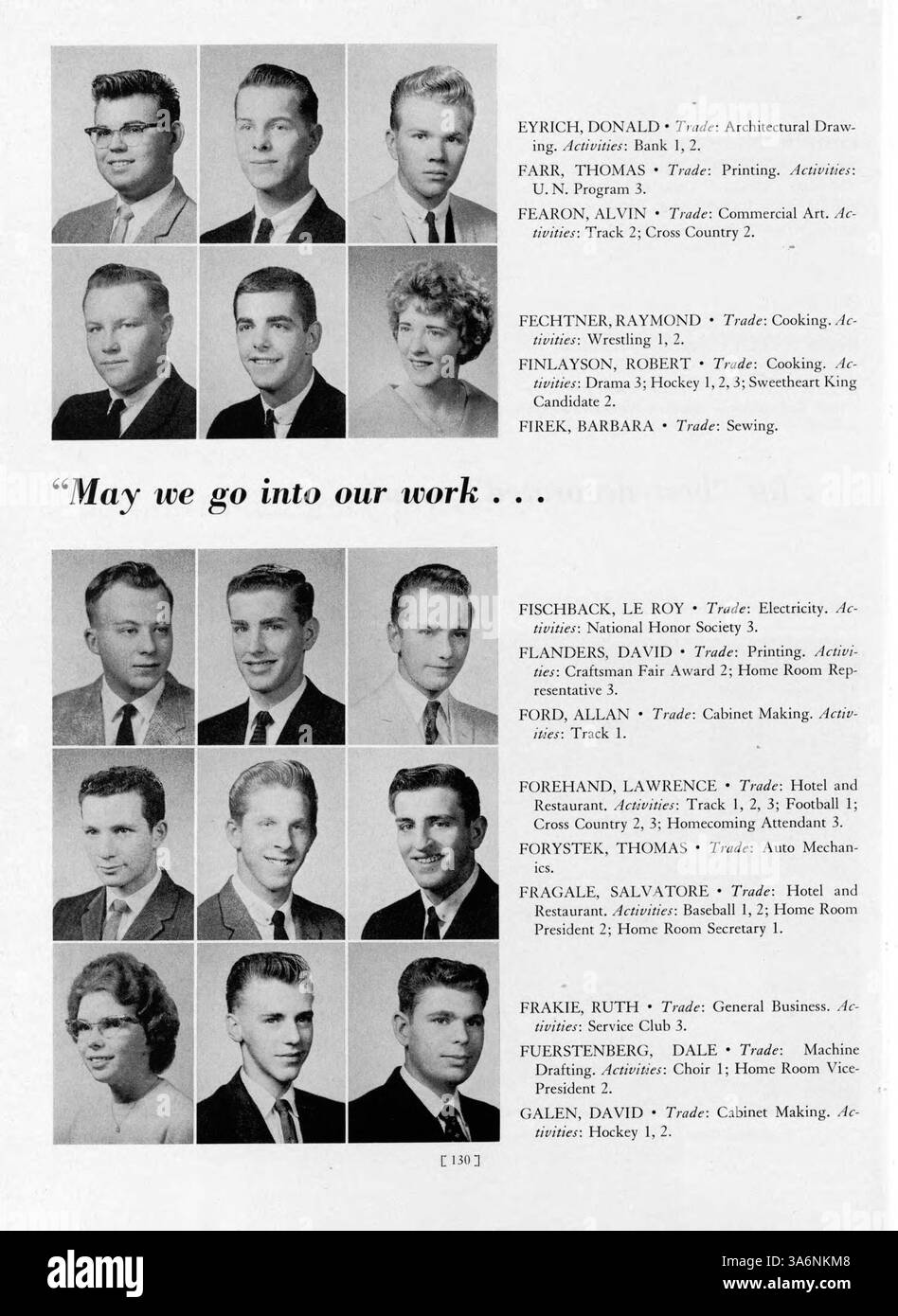 The 1961 'Tradewind' yearbook documents the students, teachers, clubs ...