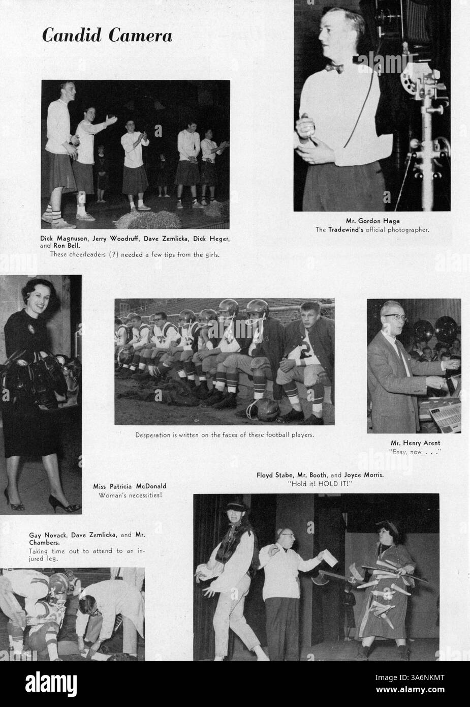 The 1961 'Tradewind' yearbook highlights the students, teachers, clubs ...