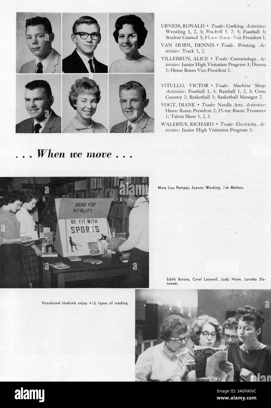The 1961 'Tradewind' yearbook documents students, teachers, athletics ...