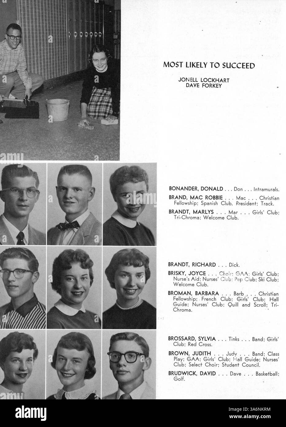 The 1958 Robbinsdale High School Yearbook highlights the key moments of ...