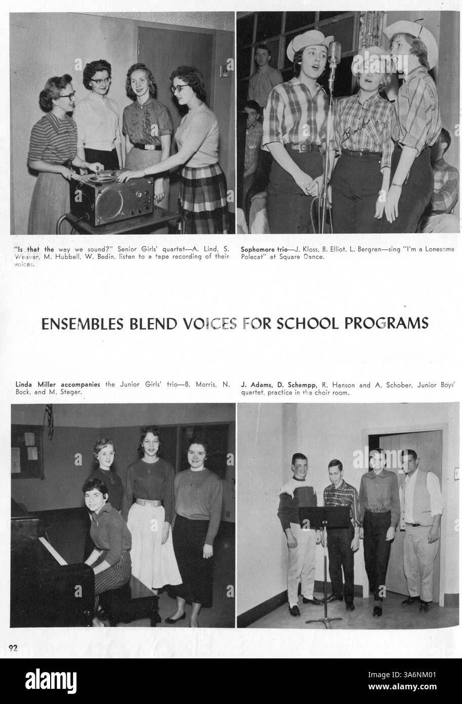 This 1958 Robbinsdale High School Yearbook documents student achievements, faculty, athletics ...