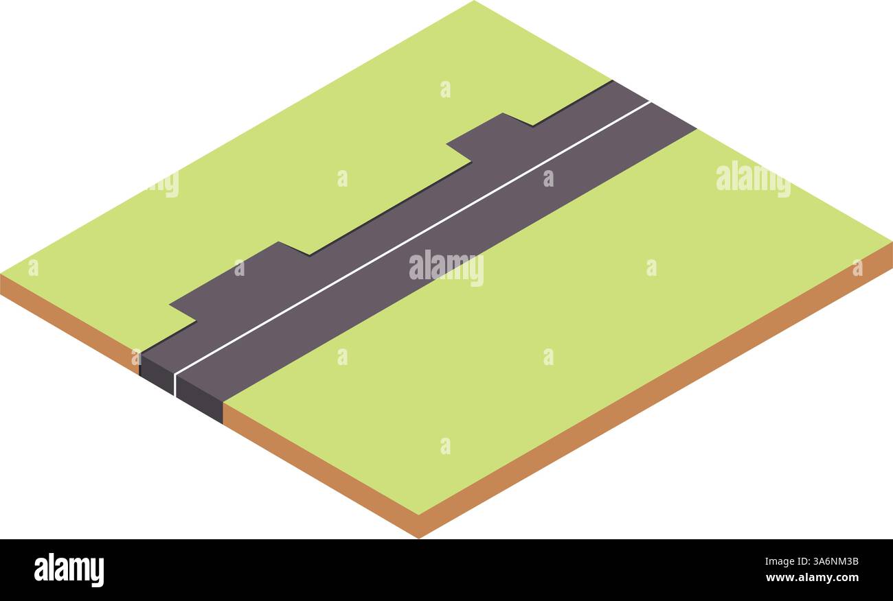 Isometric empty street Vector Stock Vector Image & Art - Alamy