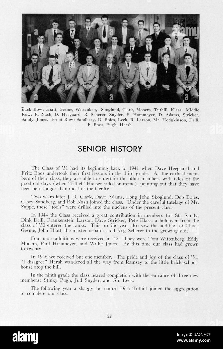 The 1951 Blake Yearbook provides a snapshot of student life, faculty ...