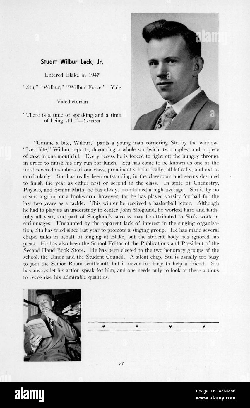 The 1951 Blake Yearbook documents Blake School’s students, teachers ...