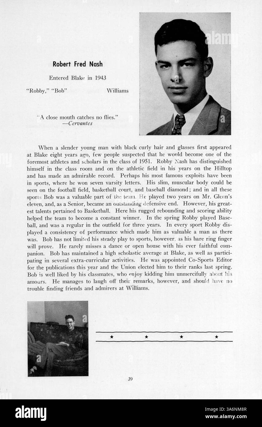 Notable school events from the 1950 1951 school year hi-res stock ...