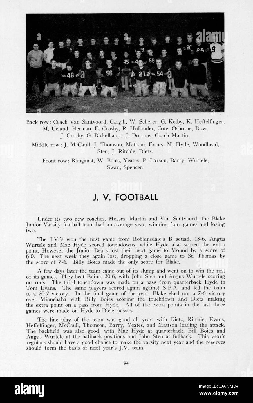 The 1951 Blake Yearbook serves as a historical account of the school's ...