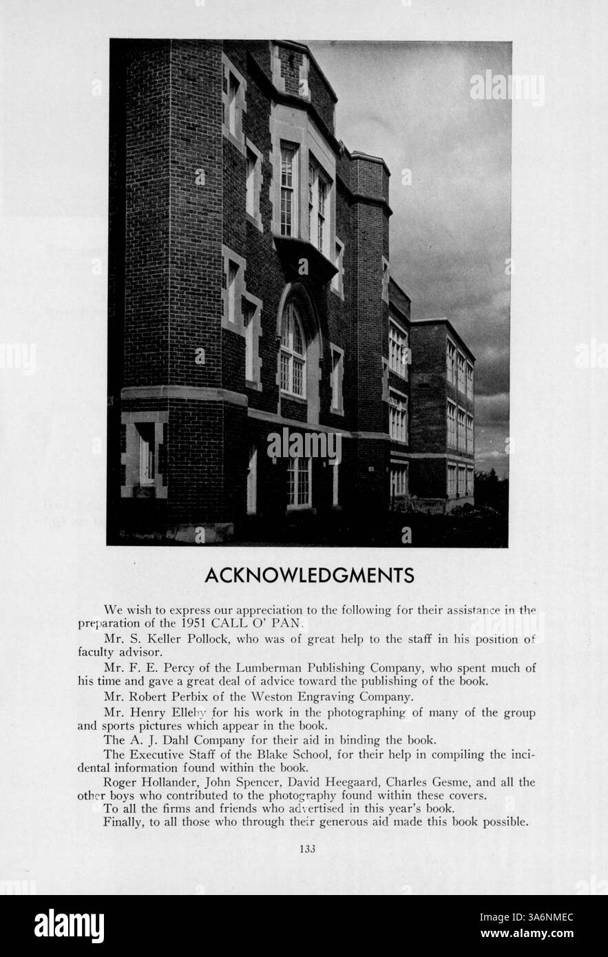 The Blake Yearbook from 1951 captures the major events, faculty ...