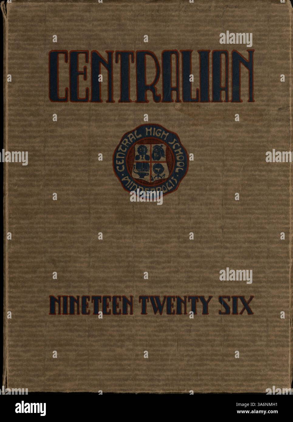 The 1926 Central High Yearbook, titled Centralian, features students ...