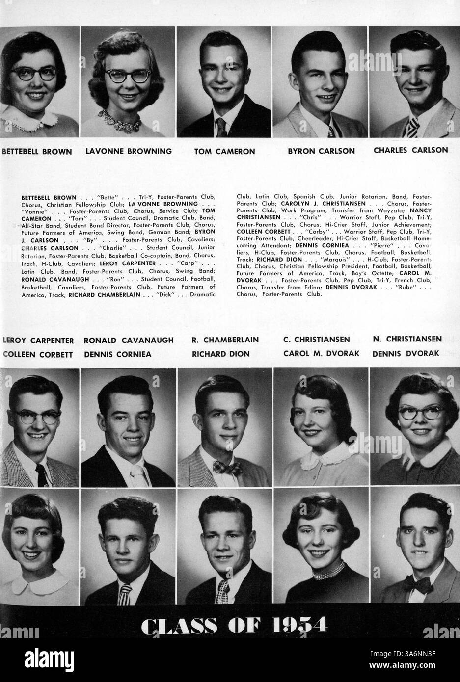The 1954 Warrior Yearbook captures the essence of the 1953-1954 school ...