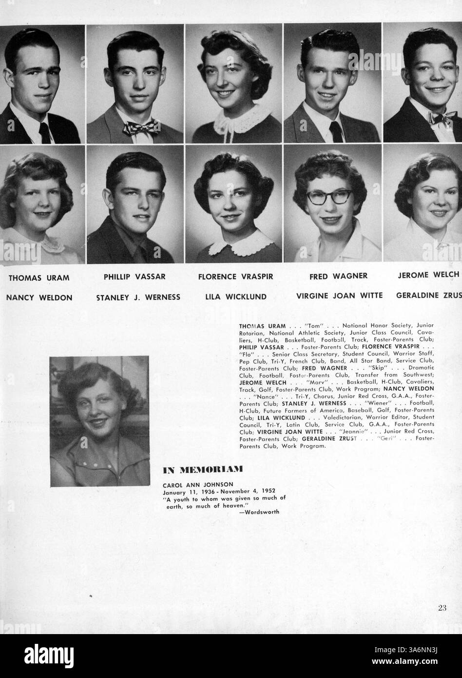 The 1954 Warrior Yearbook captures the highlights of the 1953-1954 ...