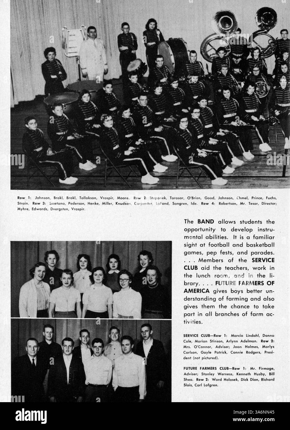 The 1954 warrior yearbook reflects hopkins high schools student life hi ...