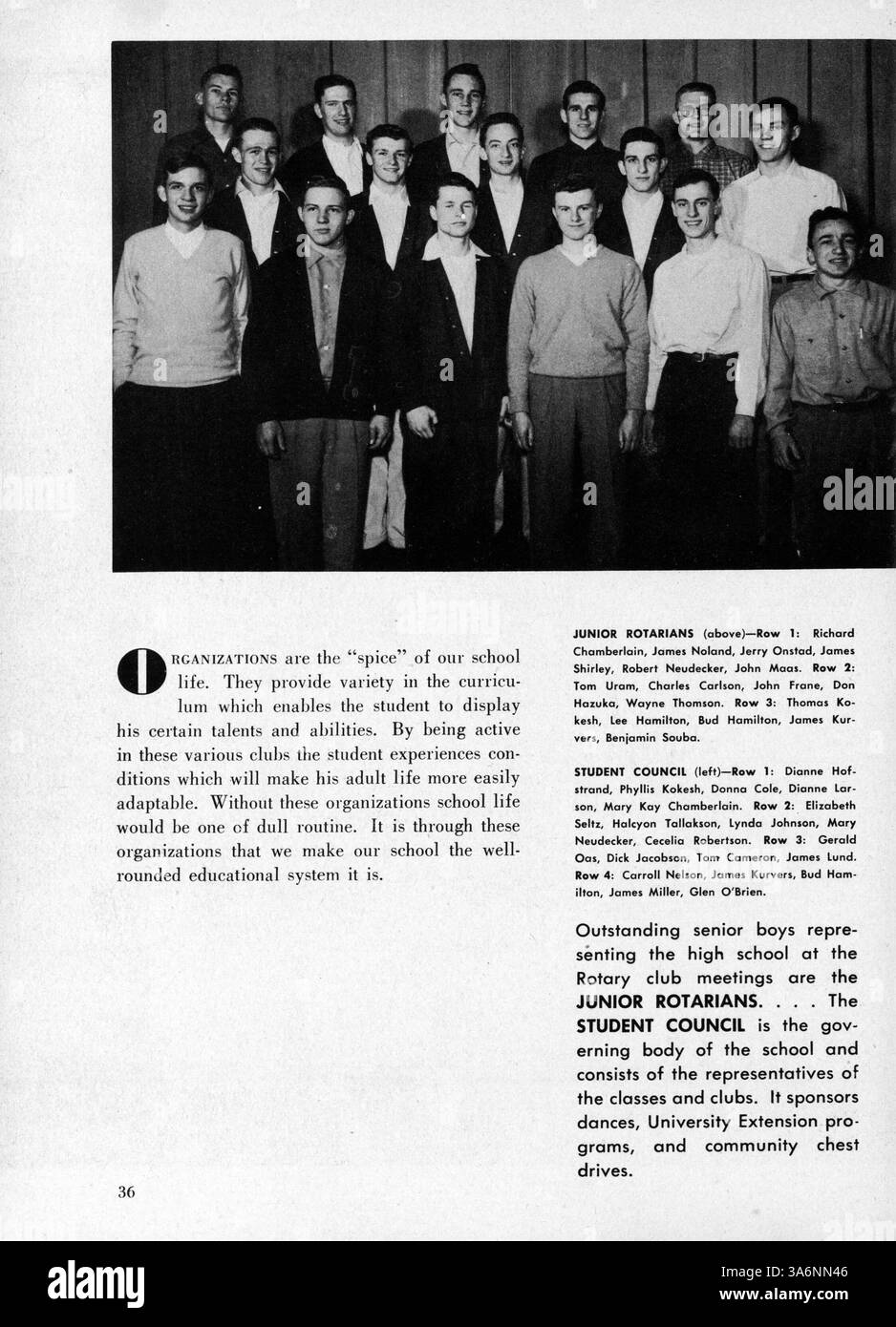 The 1954 Warrior Yearbook highlights academic and athletic achievements ...