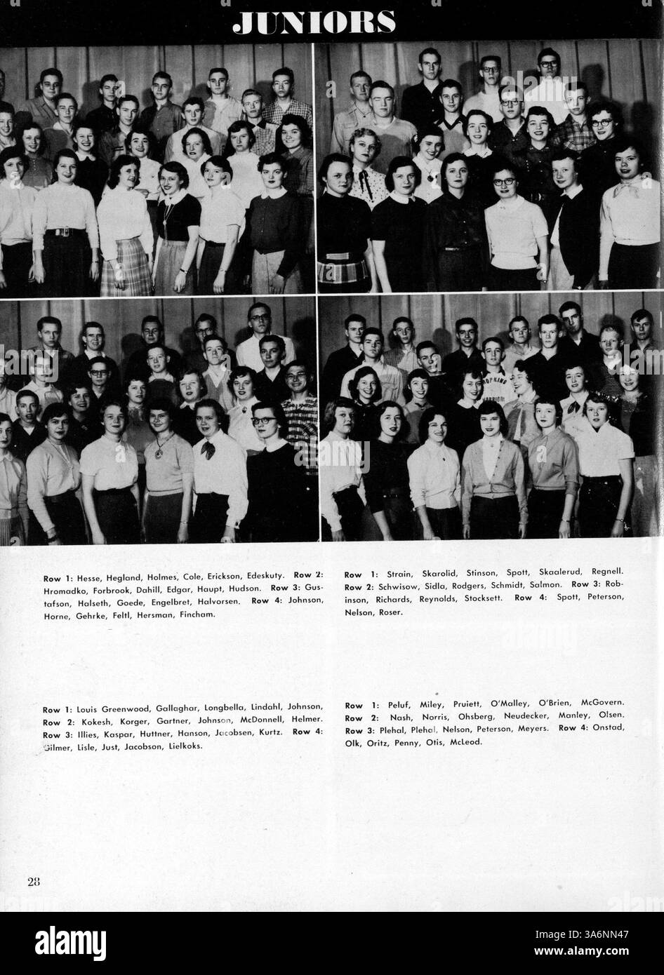 The 1954 Warrior Yearbook captures the student body and faculty of ...