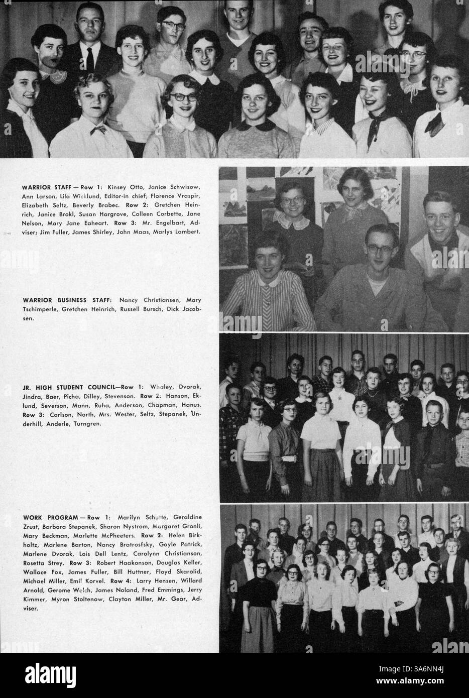 This 1954 Warrior Yearbook captures the highlights of Hopkins High ...