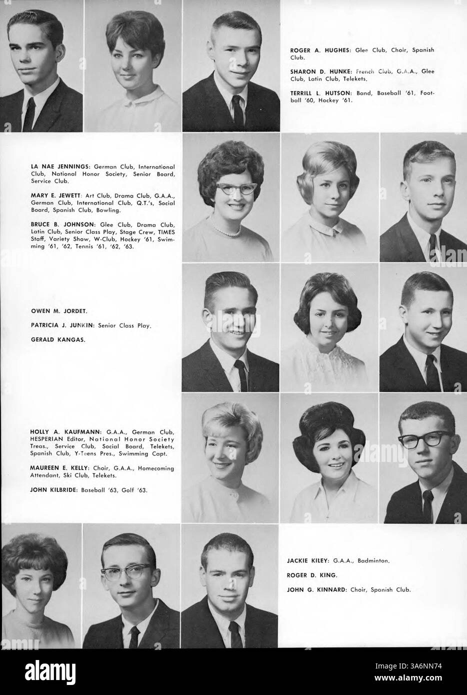The 1963 hesperian yearbook from west high highlights student achievements hi-res stock ...