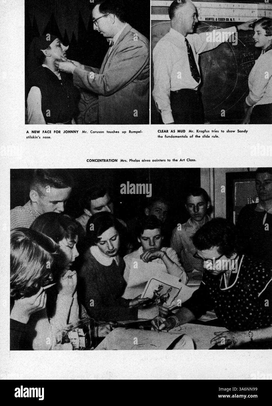 The 1954 Hopkins High School yearbook documents the school year ...