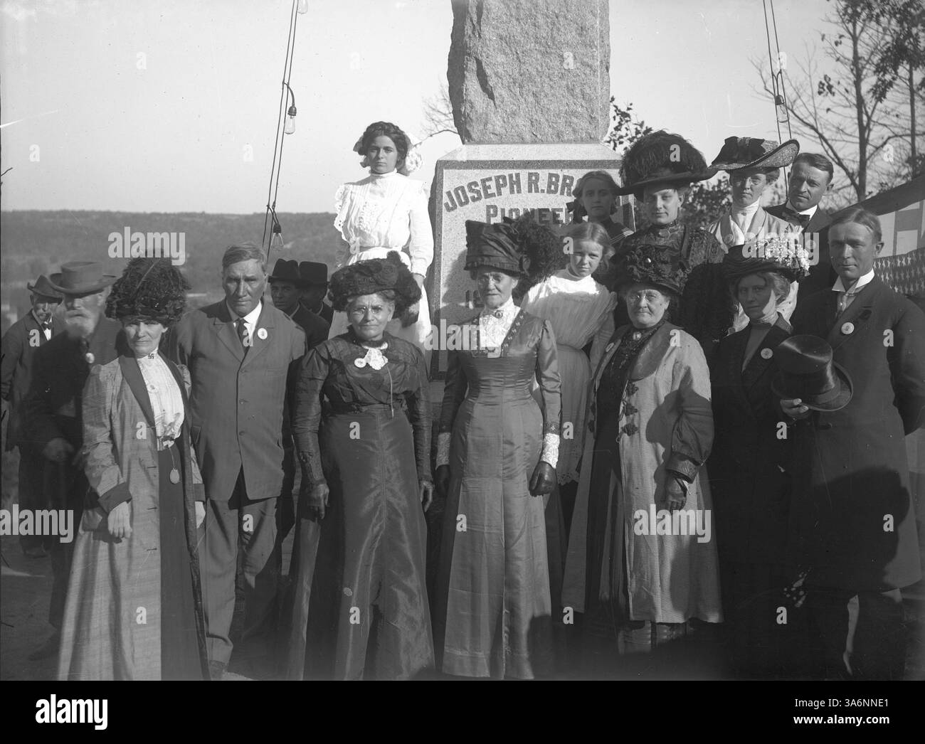 Family members of Joseph R. Brown are pictured at the dedication ...