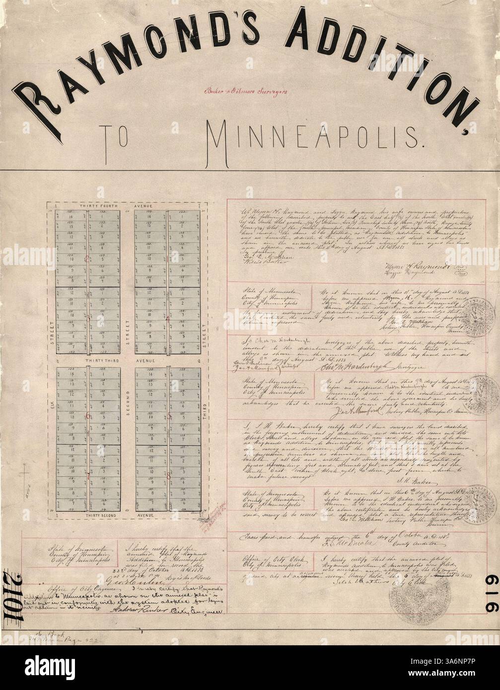 Raymond's Addition to Minneapolis, a significant development in the ...
