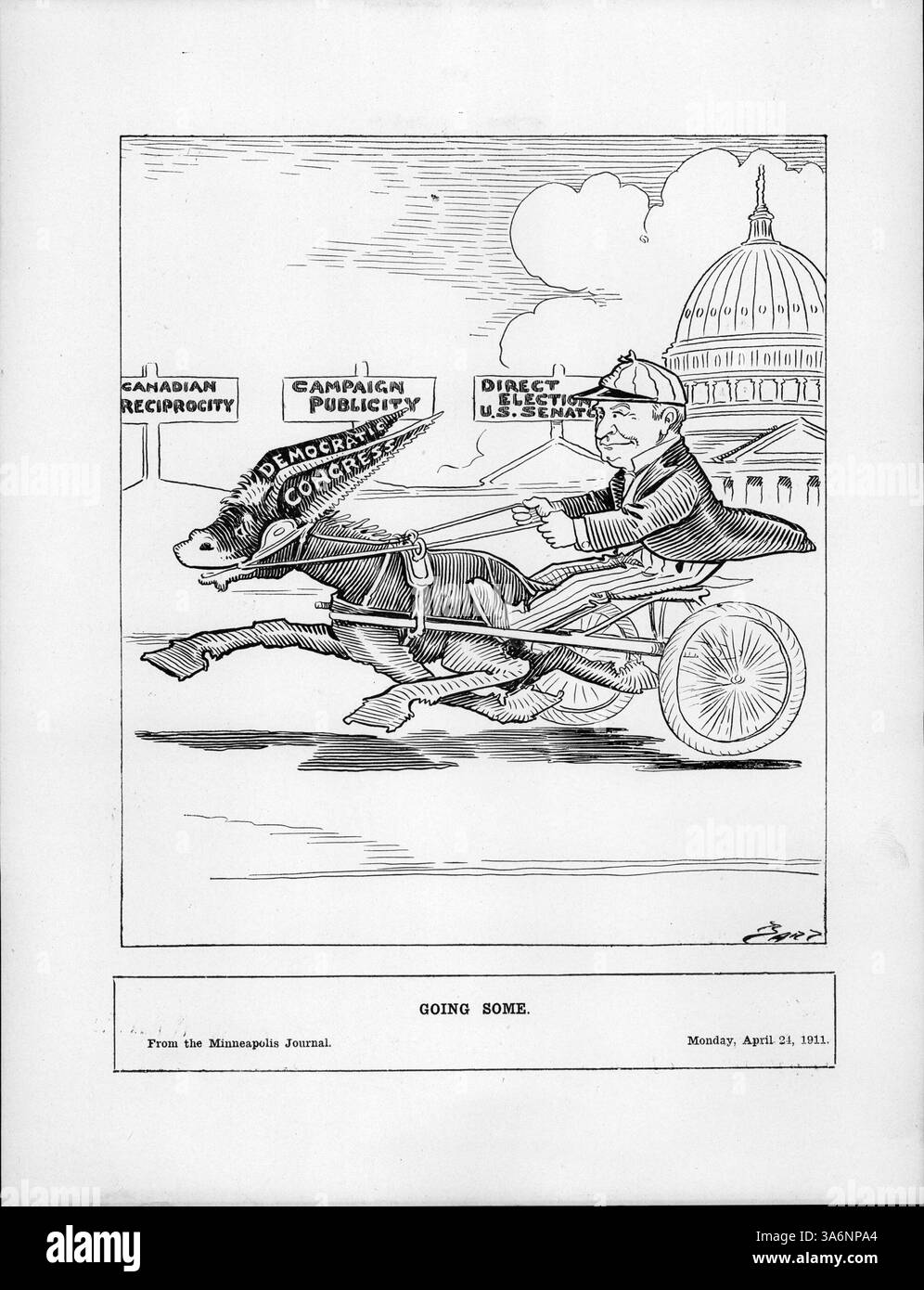 Democratic speaker of the house champ clark is depicted pushing hi-res ...