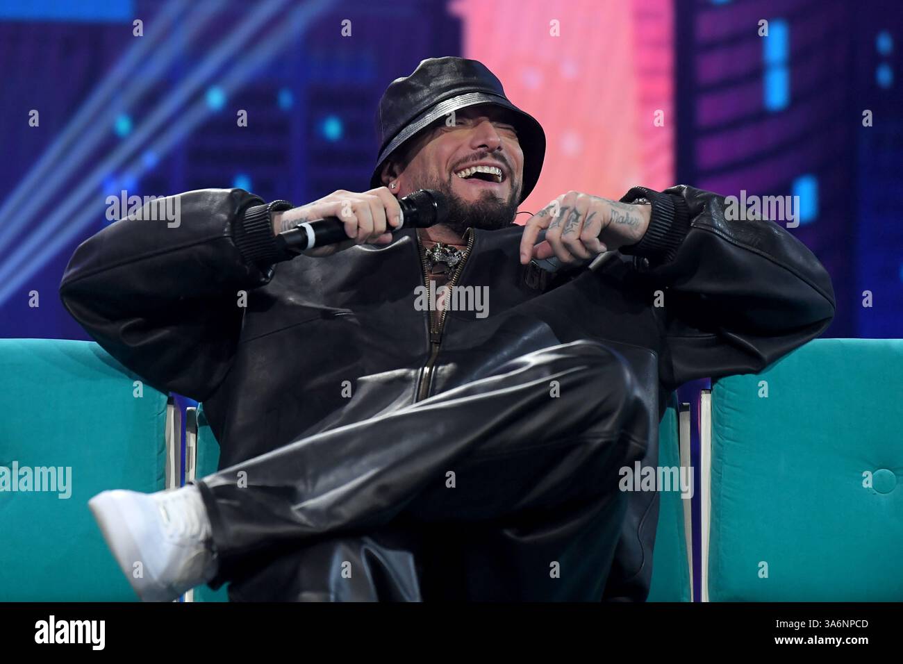 Milan - TV Show "Cattelan is here tonight" - Rai 2 - Guè, Cosimo Fini ...