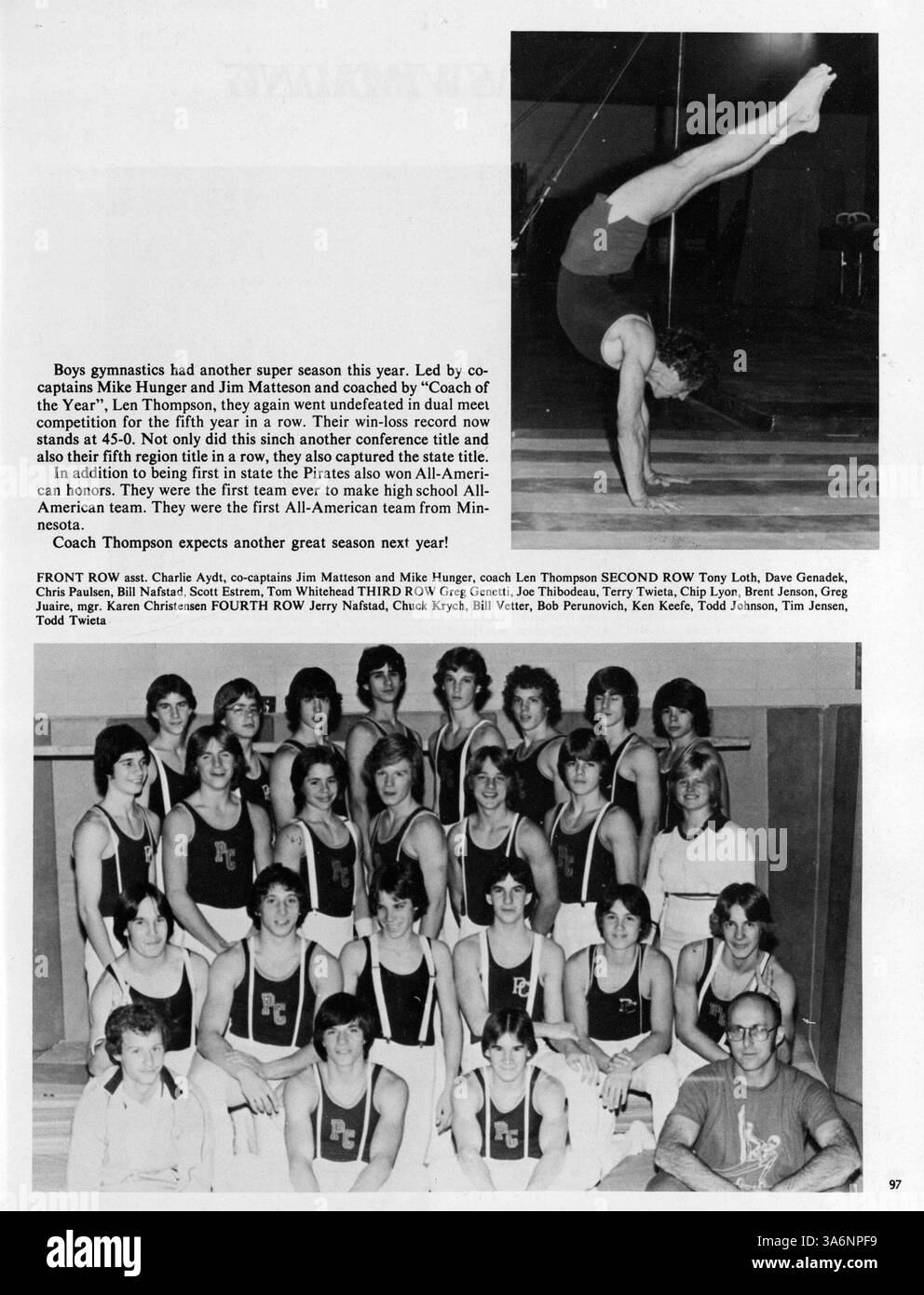 The 1979 park center high yearbook captures various school events hi-res stock photography and ...