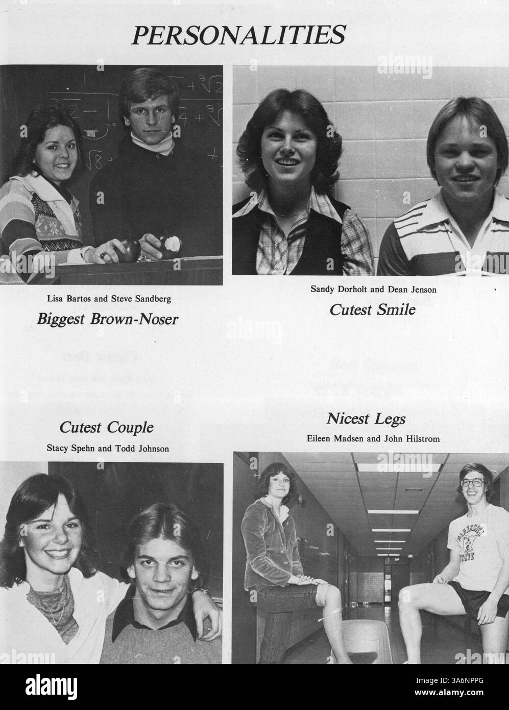 This yearbook from park center high school documents the achievements hi-res stock photography ...