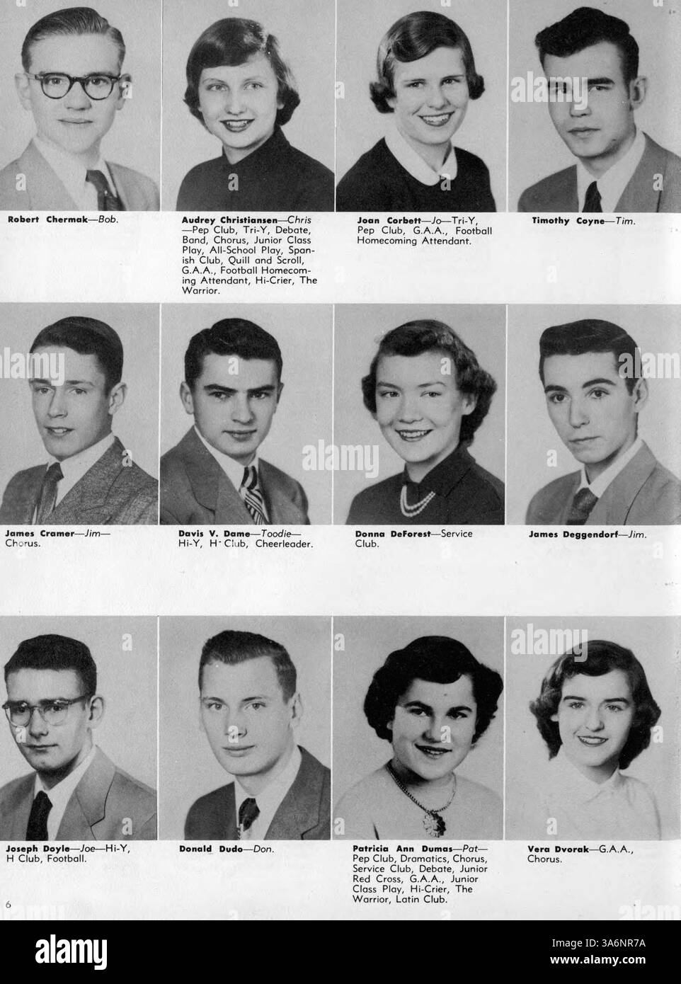 The 1951 edition of the 'Warriors' Yearbook documents the events ...