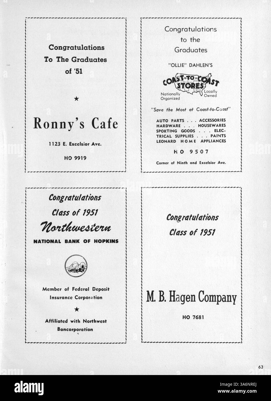 The 1951 'Warriors' Yearbook captures the essence of student and ...