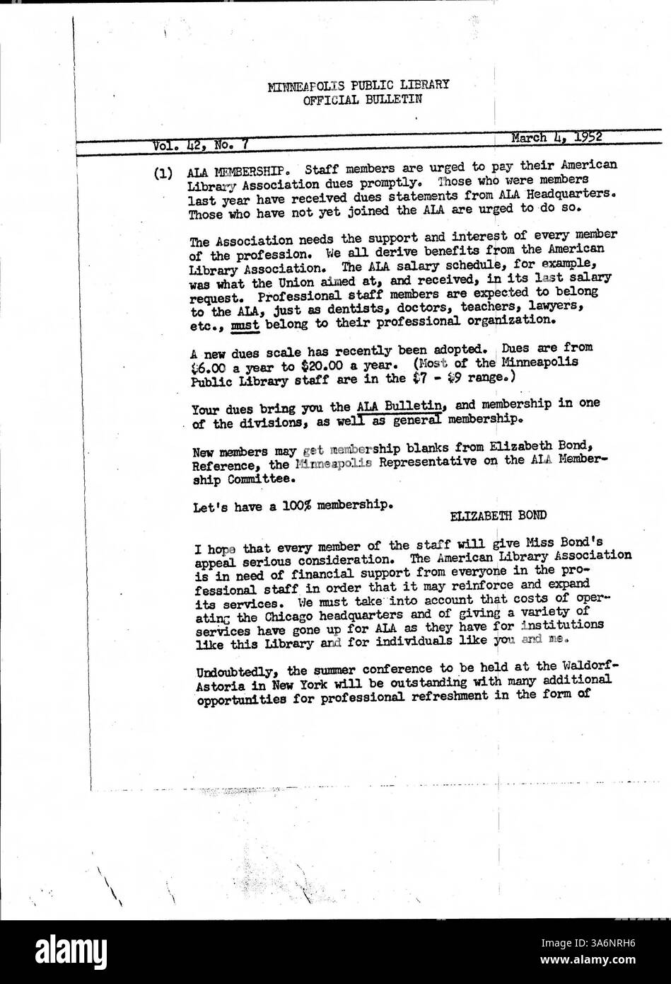 The 1952 minneapolis public library official bulletin offers wee hi-res ...