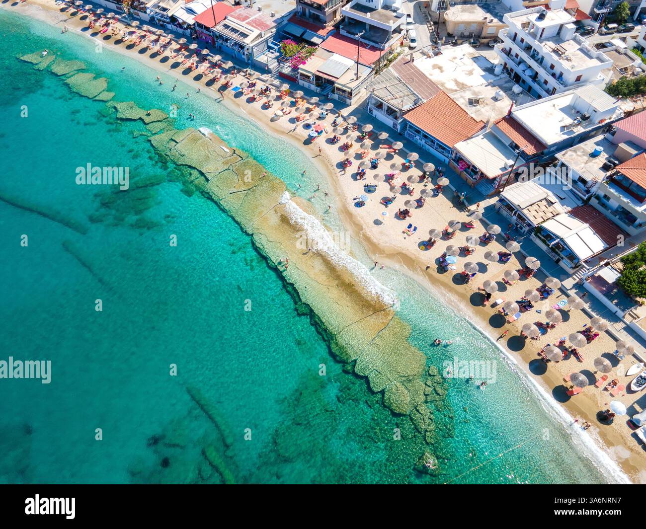 Scenic Bay of Agia Pelagia, Crete Stock Photo - Alamy