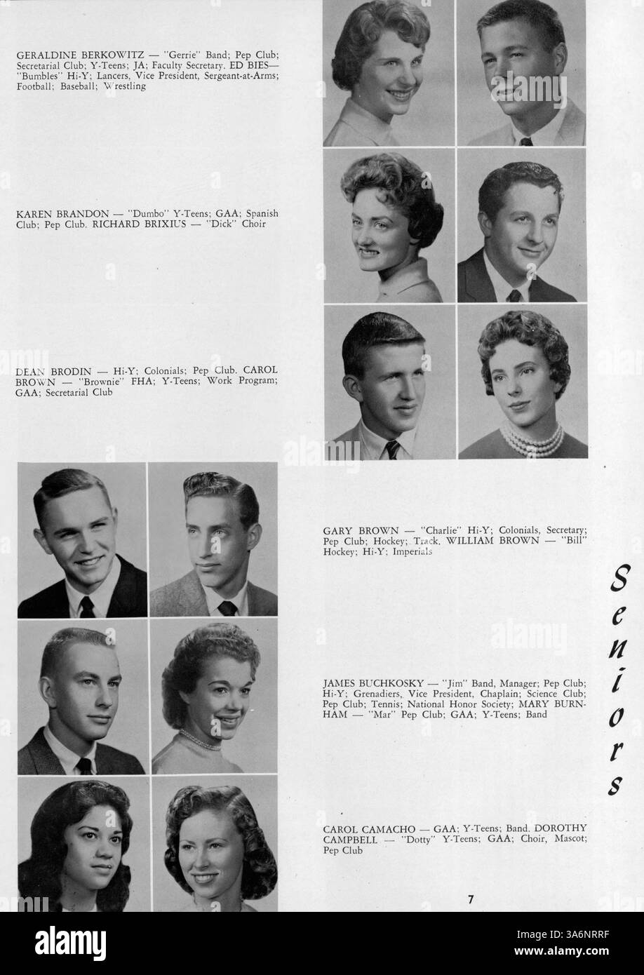 Documents the key moments of the 1958 1959 academic year hi-res stock ...