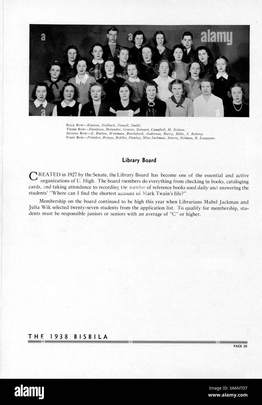 The Bisbila 1938 yearbook from University High School offers a detailed ...