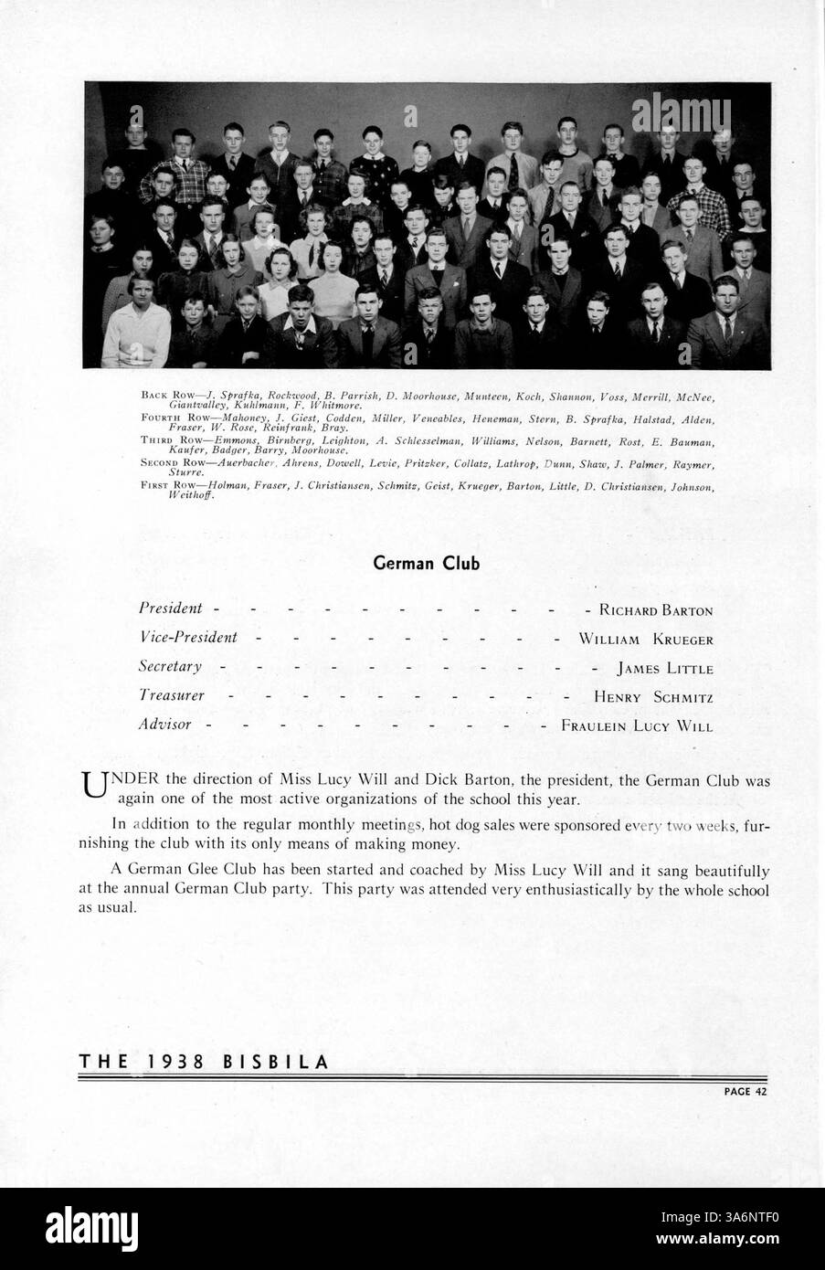 The University High Yearbook 1938, Bisbila, showcases the ...