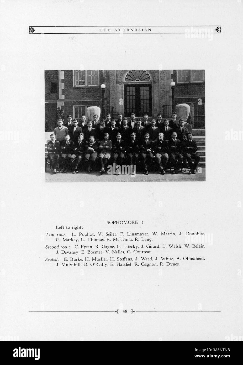 This yearbook from de la salle captures the students hi-res stock ...