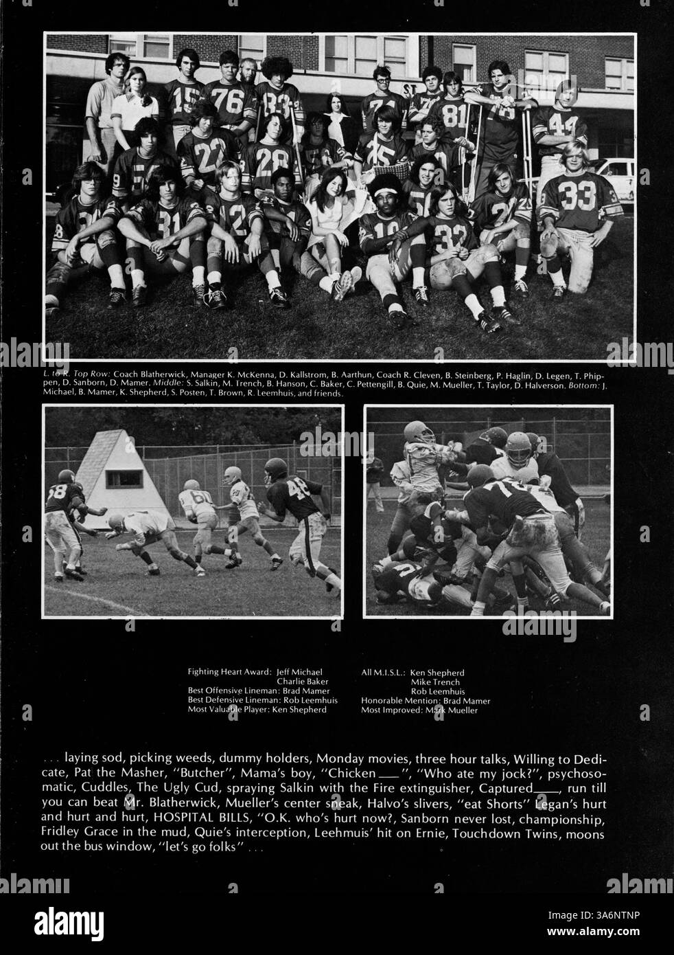 The 1974 edition of the Breck Mustang Yearbook captures the highlights ...