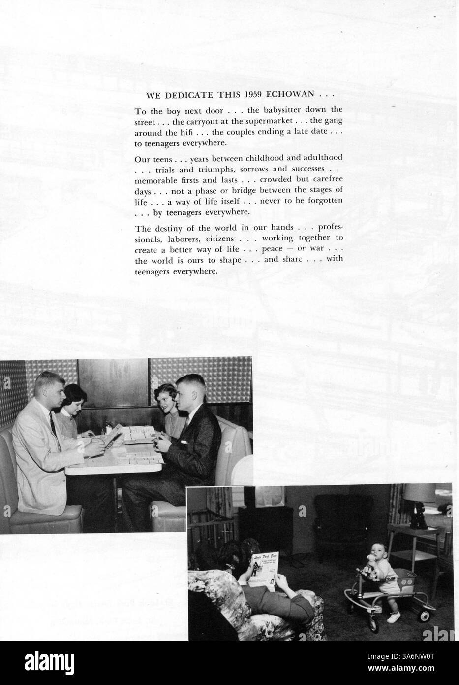 The 1959 Echowan Yearbook from St. Louis Park High School captures the ...