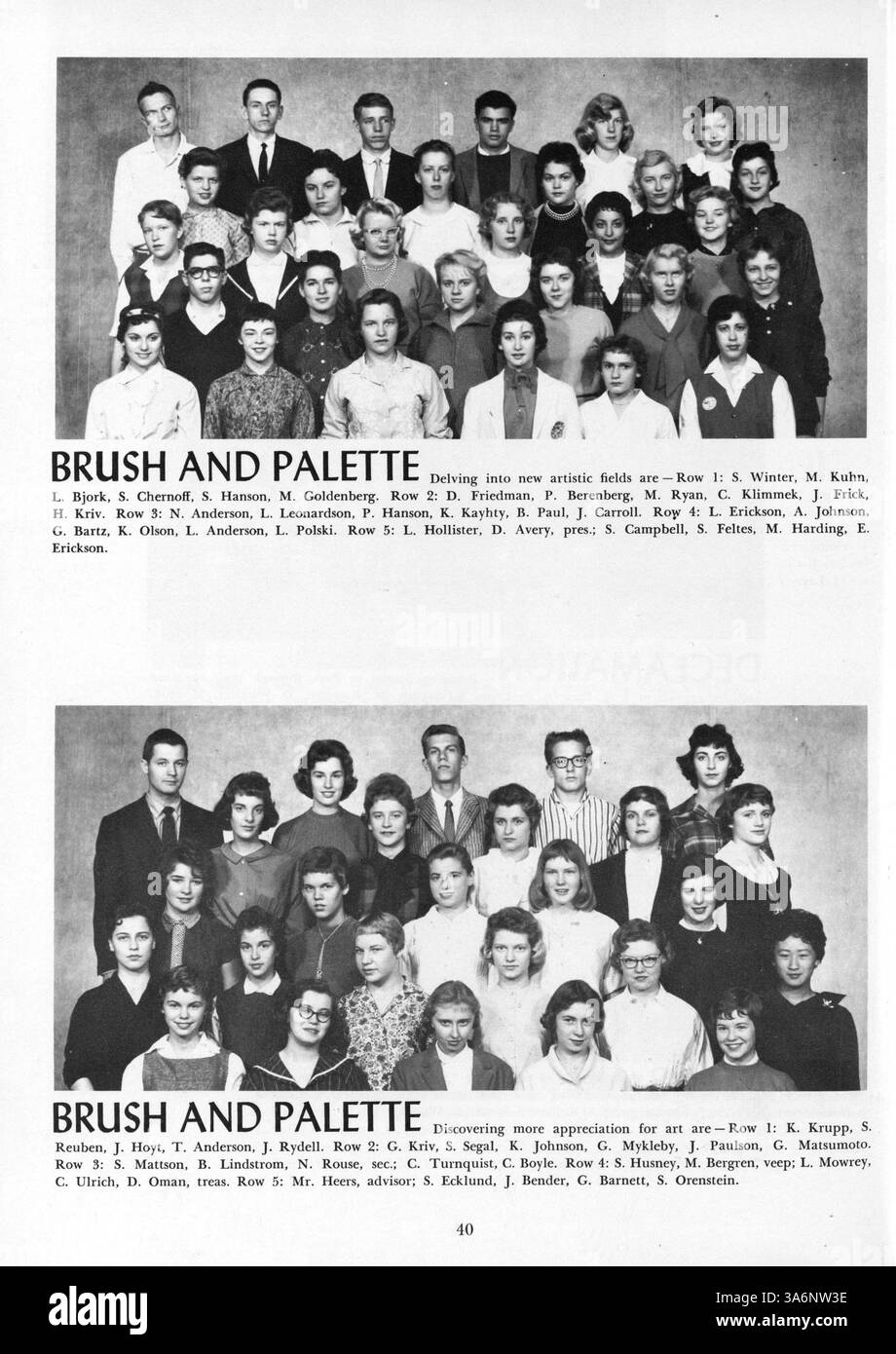 The 1959 Echowan Yearbook highlights St. Louis Park High School's 1958 ...