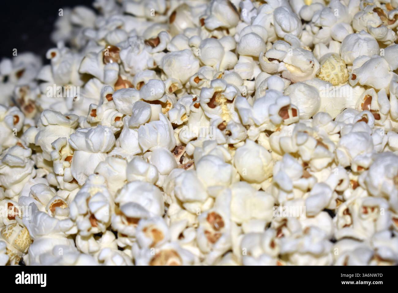 Scattered salted popcorn, texture background Stock Photo - Alamy