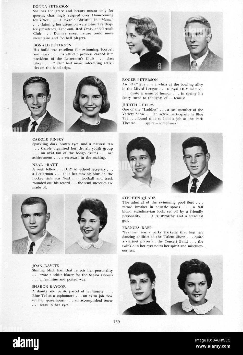 The 1959 Echowan yearbook documents the students, teachers, athletic ...