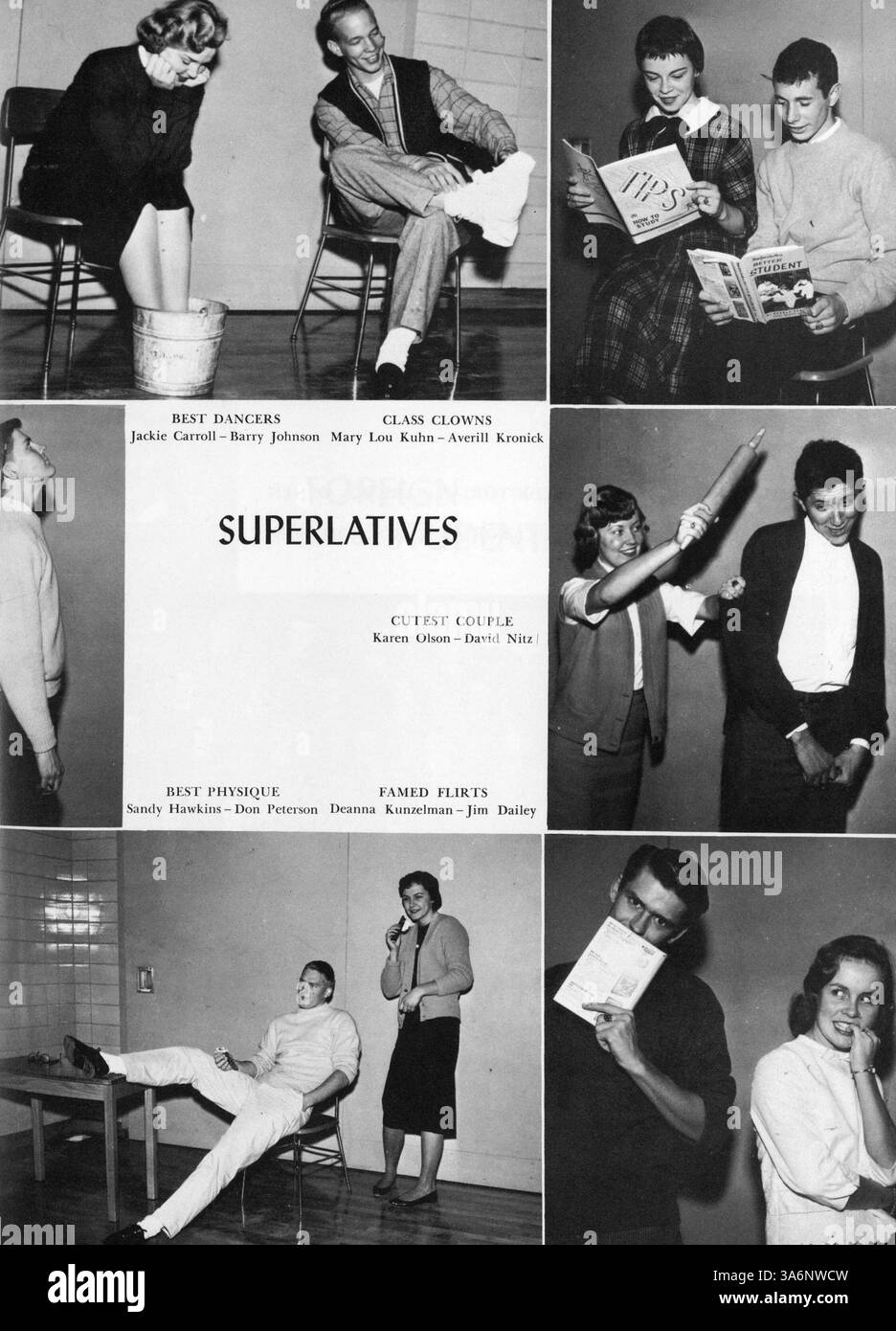 The 1959 Echowan yearbook highlights students, teachers, athletics ...