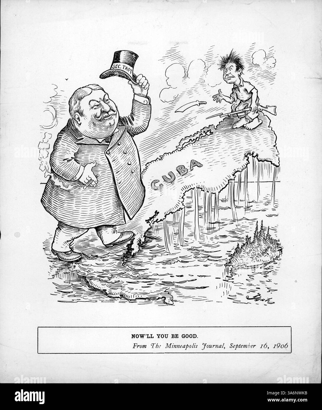 As depicted in this cartoon from the time hi-res stock photography and ...