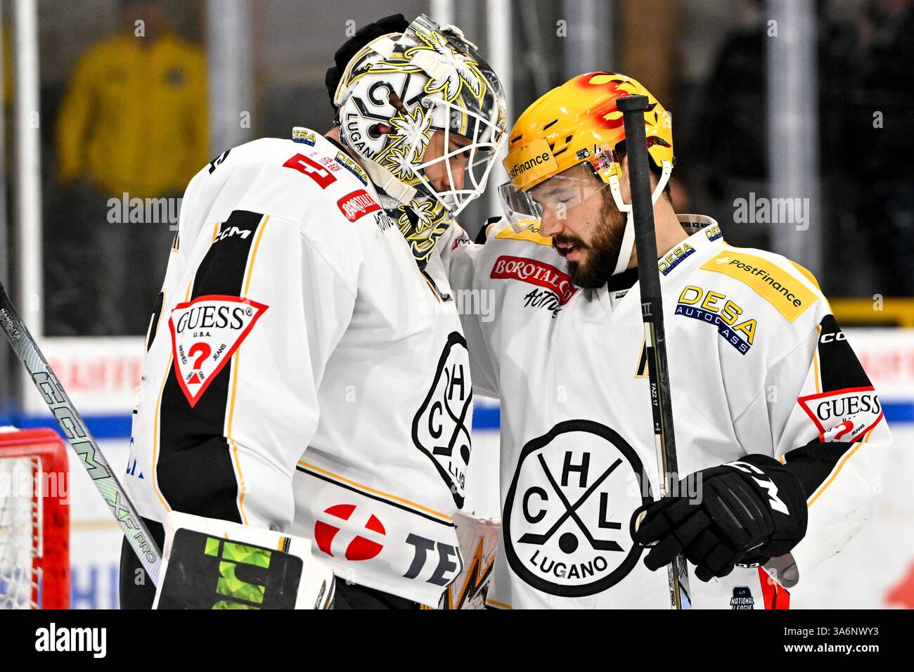 25/03/2025, Porrentruy, Raiffeisen Arena, Playout: HC Ajoie - HC Lugano ...