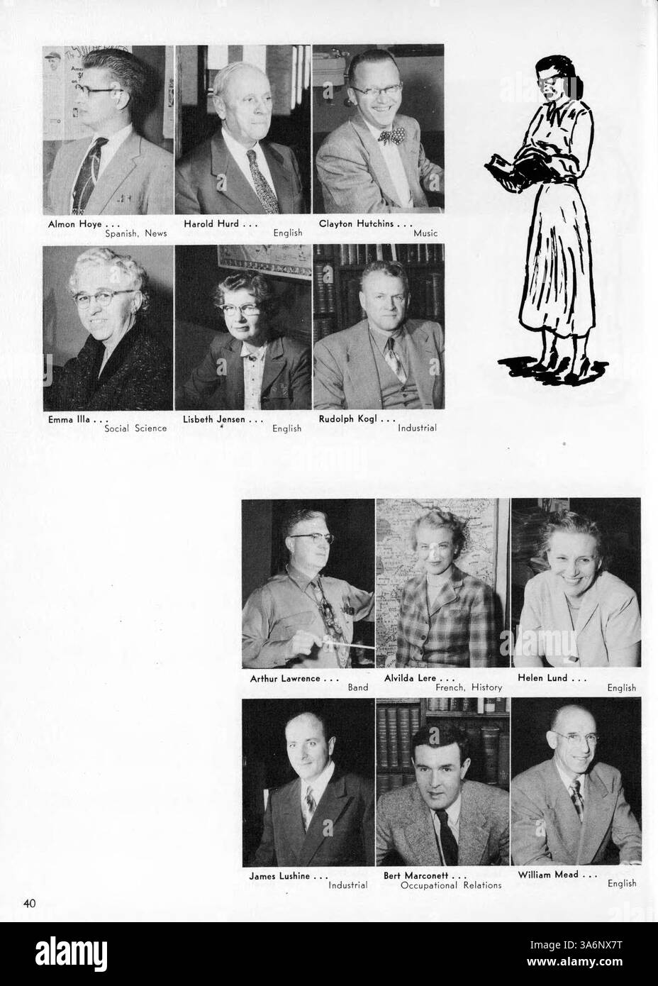 This 1954 'Tiger' yearbook from South High captures the student ...