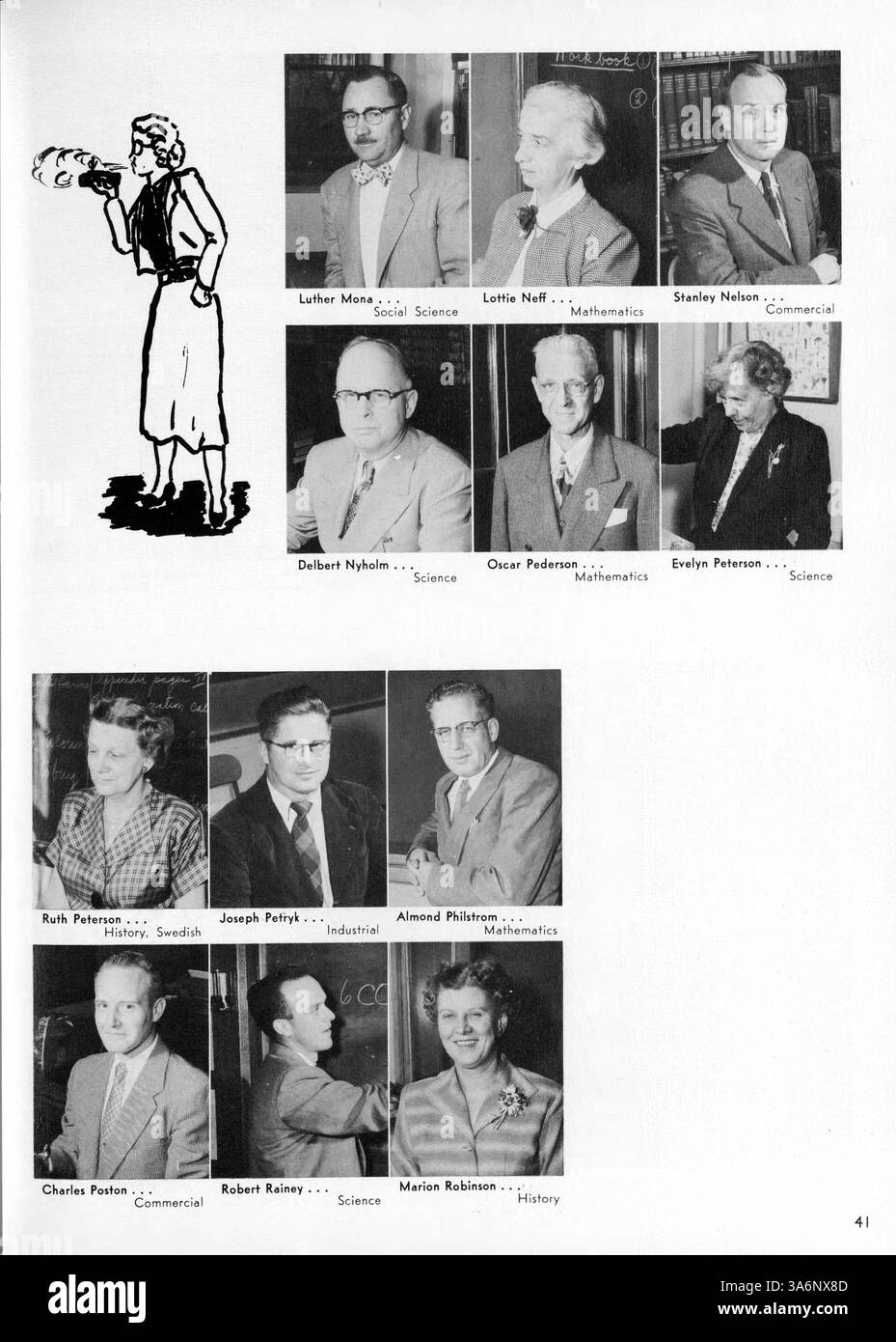 The 1954 South High 'Tiger' yearbook documents the students, teachers ...