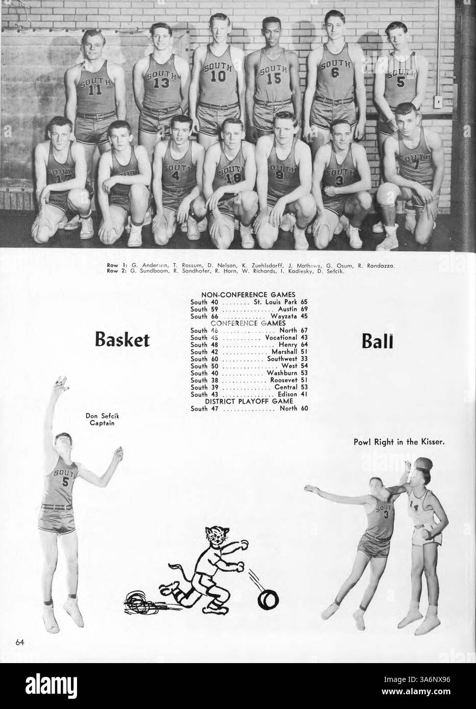 This South High 'Tiger' yearbook from 1954 highlights student life ...