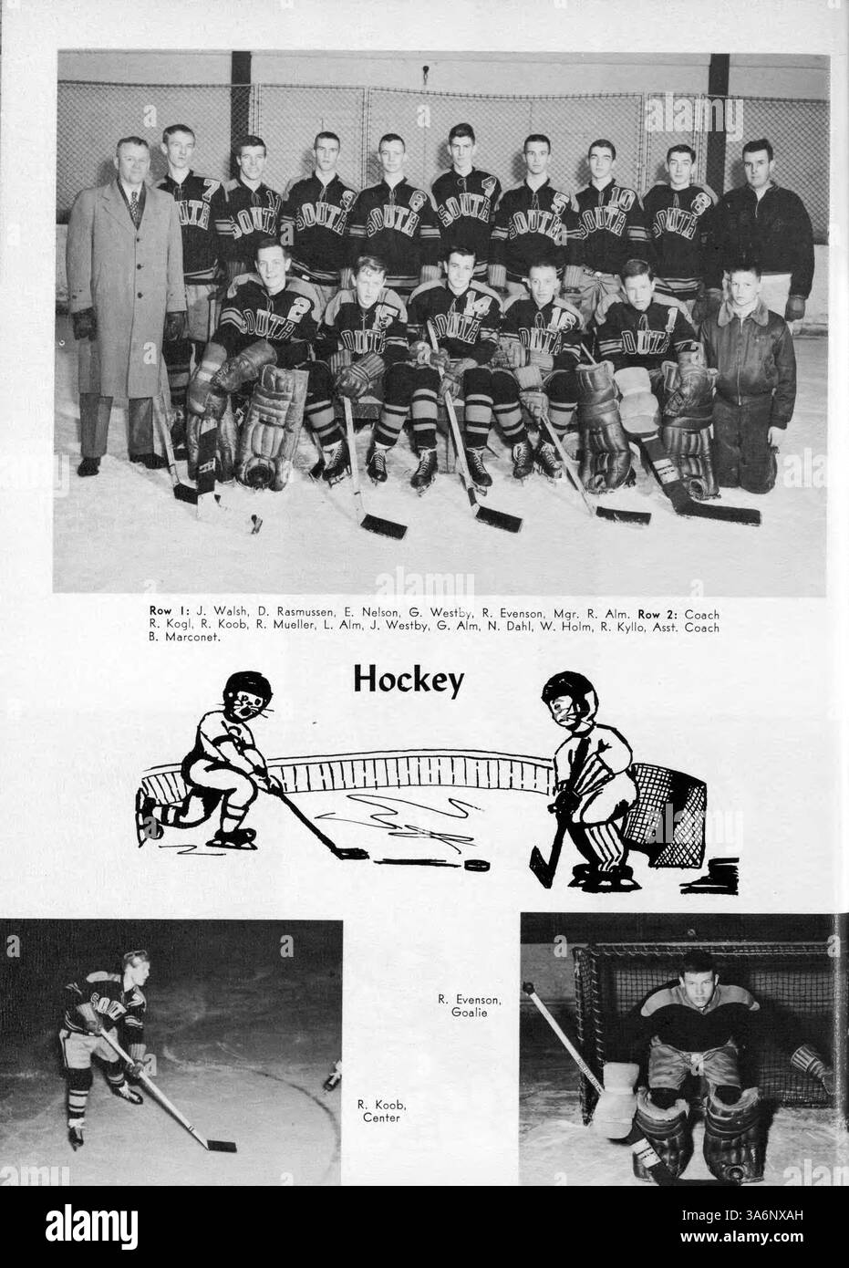 This 1954 South High 'Tiger' yearbook highlights significant events ...