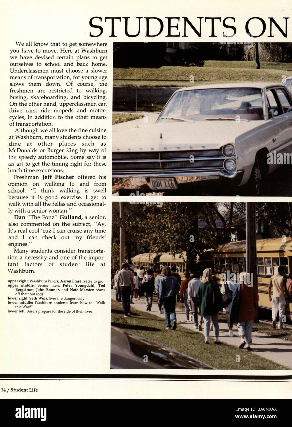 The Wahian 1987 yearbook from Washburn High School features student ...