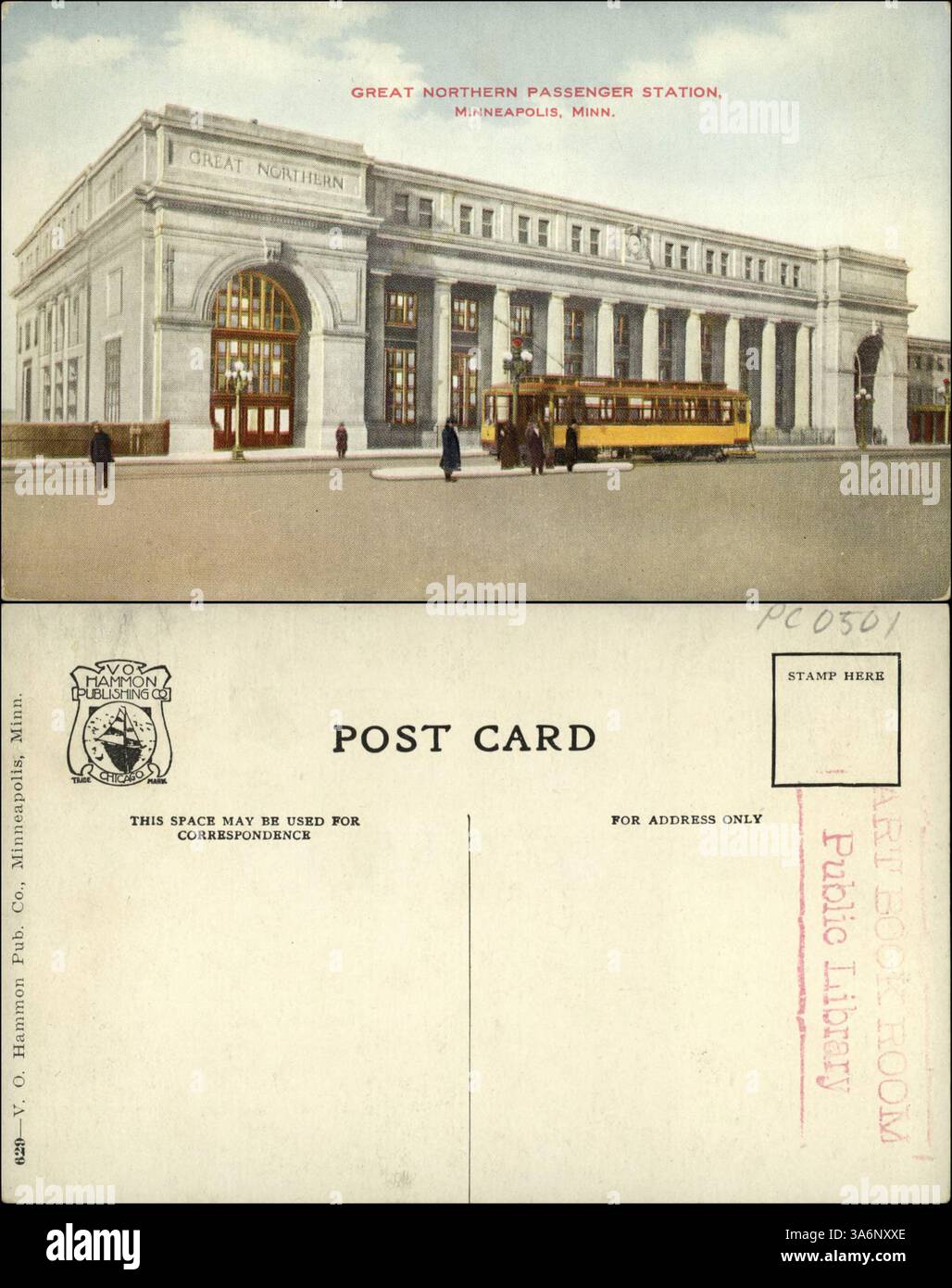 The exterior of the Great Northern Passenger Station in Minneapolis ...